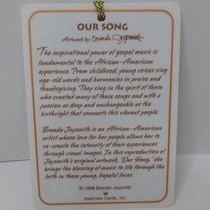 Hallmark | Holiday | 998 Our Song Brenda Joysmith Keepsake Collection ...